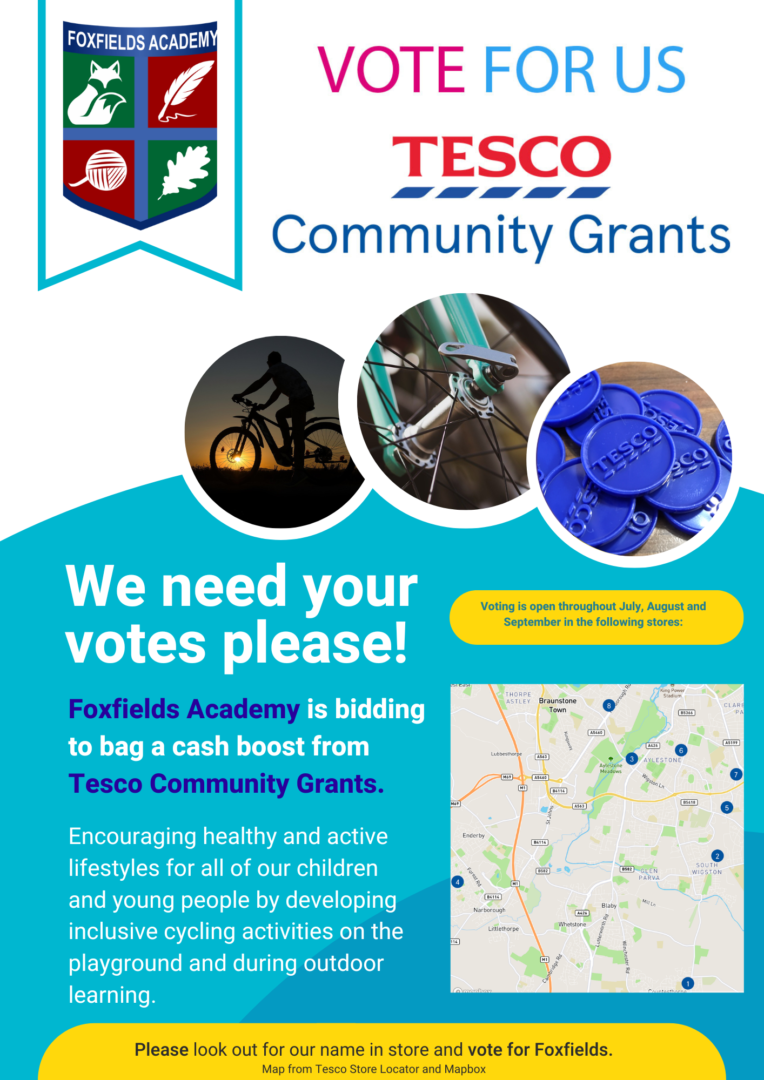 Tesco Blue Token Scheme 2024 - Foxfields Academy